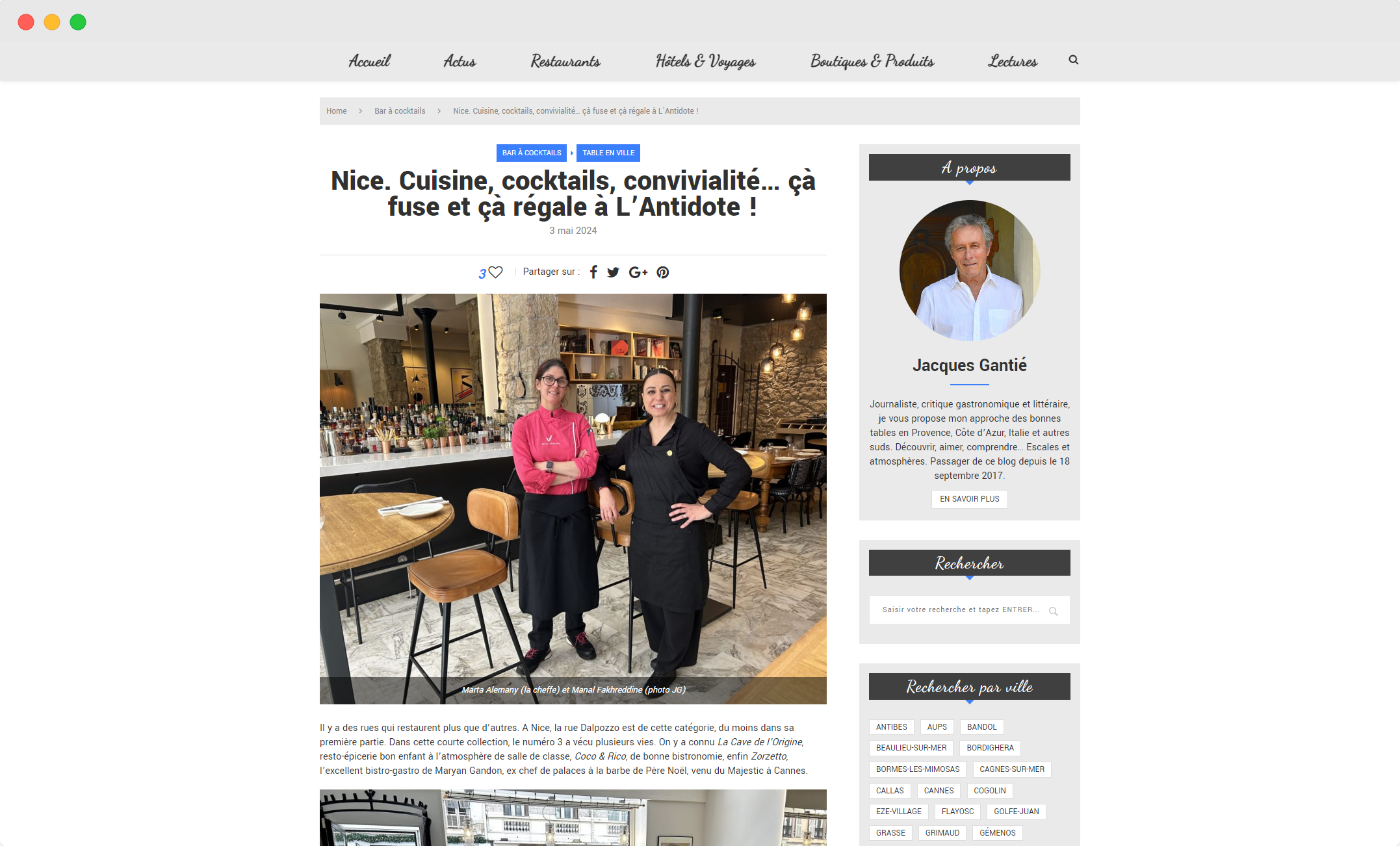 Home Page | l'antidote nice